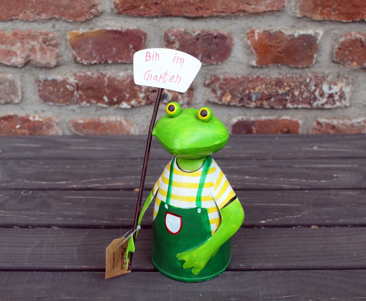 Zaunhocker Frosch Bin im Garten, 15,90 Zaunhocker Frosch Bin im Garten, 15,90